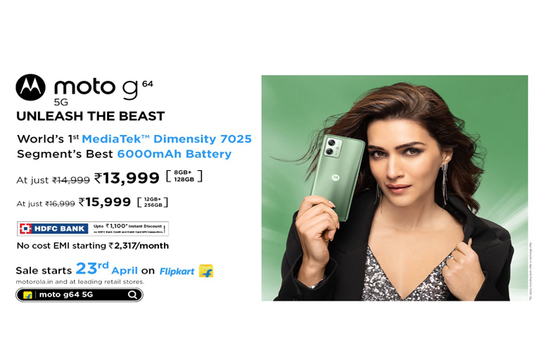 Motorola launches moto g64 5G: featuring the world’s 1st MediaTek