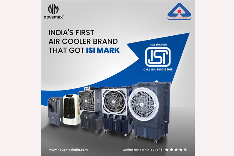 Novamax Appliances Becomes India’s First Air Cooler Brand to Receive