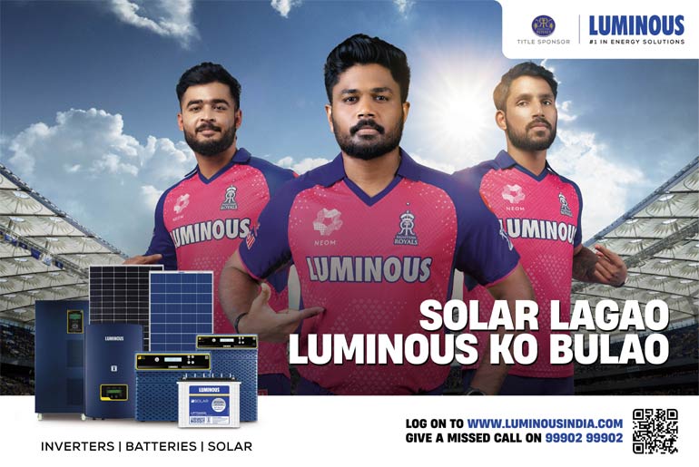 Luminous launches 360° Campaign with Rajasthan Royals